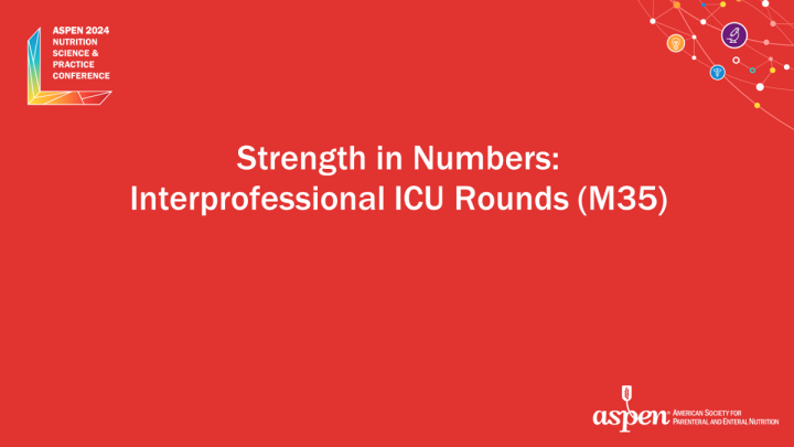 Strength in Numbers: Interprofessional ICU Rounds (M35) - American ...