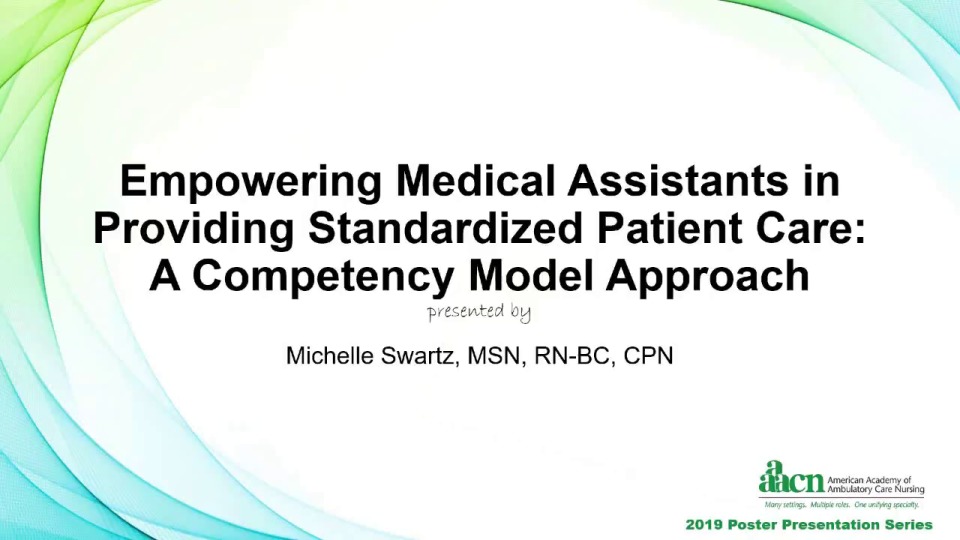 Empowering Medical Assistants in Providing Standardized Patient Care: A ...