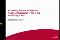 Increasing Access to Tobacco Treatment Specialist (TTS) in the ...