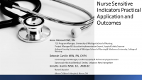 Nurse-Sensitive Indicators: Practical Applications/Outcomes - American ...