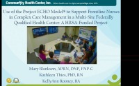 Use of the Project ECHO Model to Support Frontline Nurses in Complex ...
