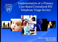 Implementation of a Primary Care-Based Centralized RN Telephone Triage ...