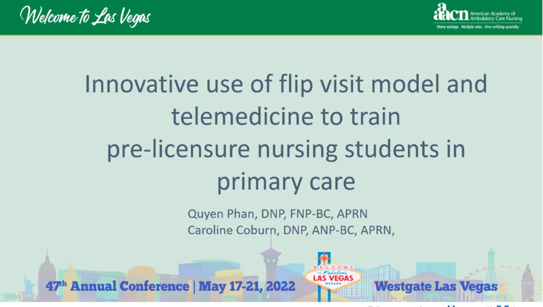 Innovative Use of Nursing Co-Visit Model and Telemedicine to Train Pre ...