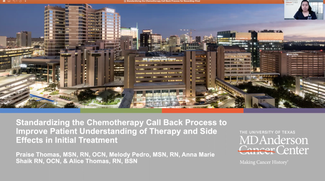Standardizing the Chemotherapy Call Back Process to Improve Patient ...