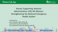 Nurses Supporting Veterans Administration (VA) 4th Mission ...