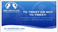 To Tweet or Not to Tweet: Managing Legal Risks of Social Media Use in ...