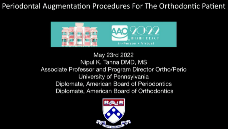 Periodontal Augmentation Procedures for the Orthodontic Patient ...