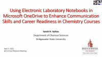 Using electronic laboratory notebooks in microsoft onedrive to enhance ...