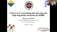 From α to δ: converting pine tree sap into monomers for ROMP - American ...