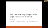 Real space orthogonal projector augmented wave method - American ...
