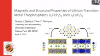 Magnetic and structural properties of lithium transition metal ...