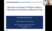 Alteration and impact of mineral solids in hydrothermal treatment of ...