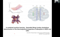 A combined machine learning - Expanded Wang-Landau simulations determination of the ...