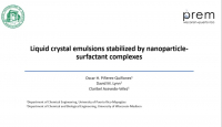Liquid crystal emulsions stabilized by nanoparticle-surfactant ...