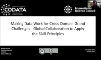 Making data work for cross-domain grand challenges - global ...