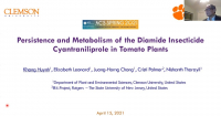 Persistence and metabolism of the diamide insecticide cyantraniliprole ...