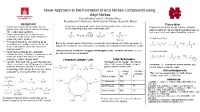 Novel approach to the formation of acyl nitroso compounds using alkyl ...