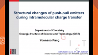 Structural changes of push-pull emitters during intramolecular charge ...