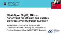 2H-MoS2 on Mo2CTx MXene nanohybrid for efficient and durable electrocatalytic hydrogen evolution ...
