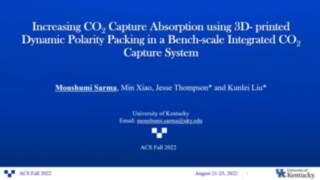 Increasing CO2 capture absorption using 3D- printed dynamic polarity ...