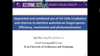 Sequential and combined use of UV-LEDs irradiation and chlorine to ...