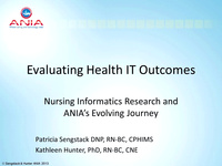 Evaluating Health IT Outcomes: Nursing Informatics Research and ANIA's ...