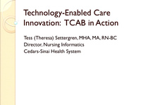 Technology-Enabled Care Innovation: TCAB in Action - American Nursing ...