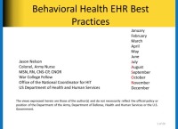 Behavioral Health EHR Best Practices - American Nursing Informatics ...