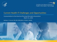Current Health IT Challenges and Opportunities - American Nursing ...