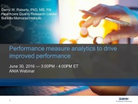 Performance Measure Analytics to Drive Improved Performance - American ...