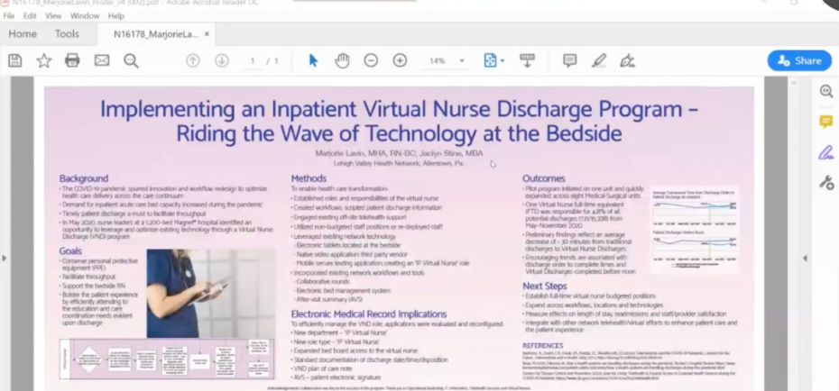 Implementing an Inpatient Virtual Discharge Nurse Program – Riding the ...
