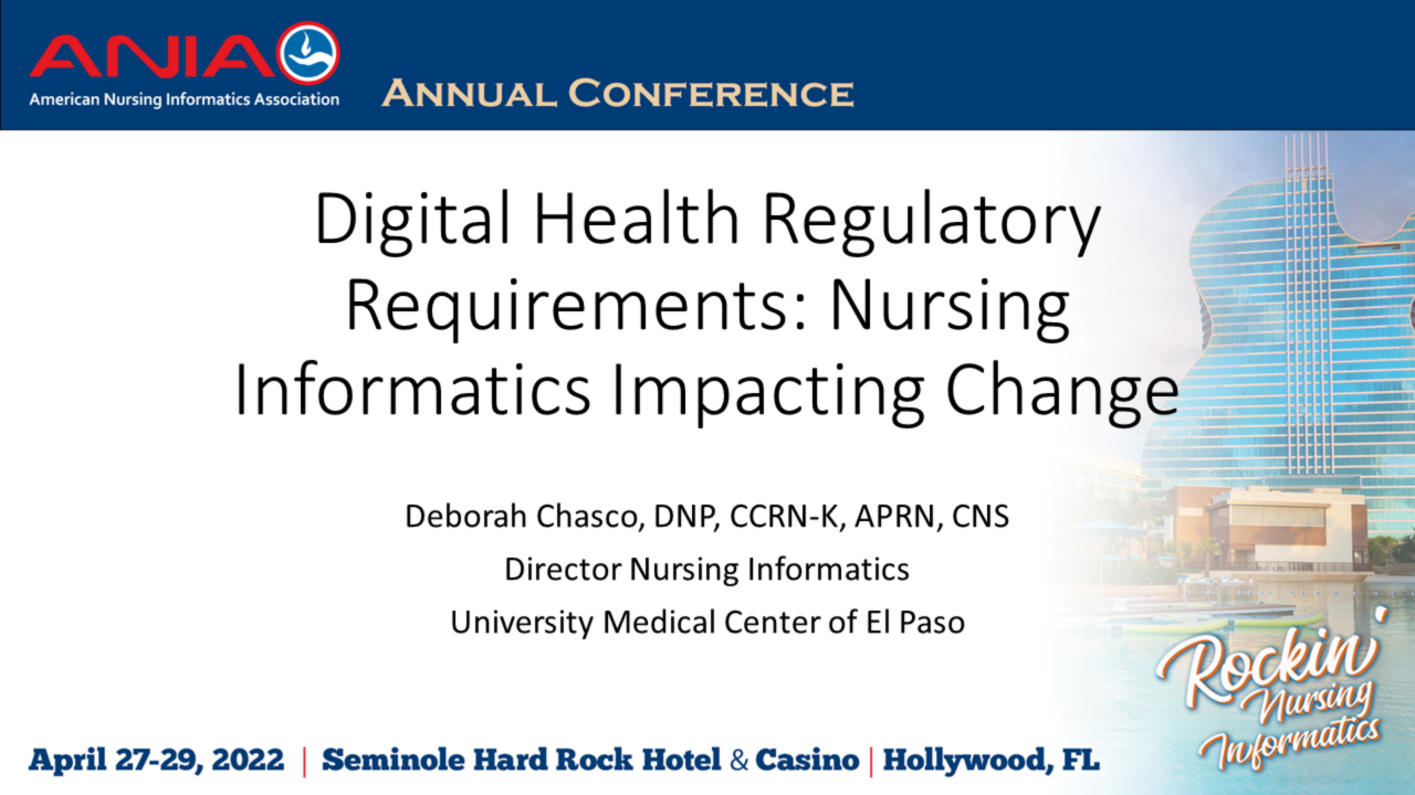 Digital Health Regulatory Requirements: Nursing Informatics Impacting ...