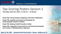 Poster Session 1 - In Person - American Nursing Informatics Association