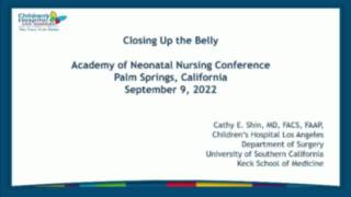 Closing Up the Belly - Academy of Neonatal Nursing