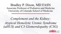 Complement and the Kidney: Atypical Hemolytic Uremic Syndrome and C3 ...