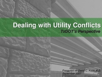You Get What You Pay For: Dealing with Utility Conflicts - PENDING ...