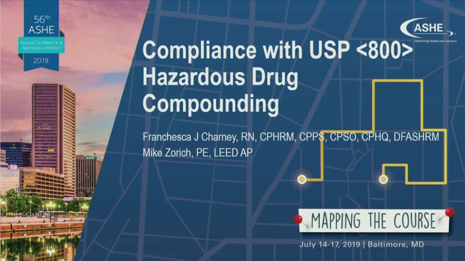 Compliance with USP Hazardous Drug Compounding - American Society for ...