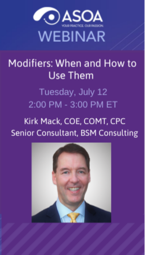 Modifiers: When and How to Use Them - American Society of Ophthalmic ...