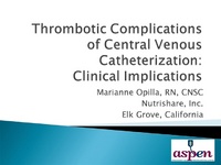 Thrombotic Complications of Central Venous Catheterization - American ...