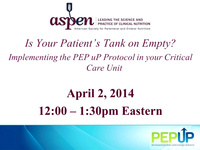 Is Your Patient's Tank on Empty? Implementing the PEP uP Protocol in ...