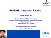 Pediatric Intestinal Failure and Transplant - American Society for ...