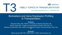 Biomarkers and Gene Expression Profiling in Transplantation - American ...