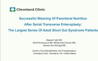 Successful Weaning Of Parenteral Nutrition After Serial Transverse ...