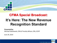 It's Here: The New Revenue Recognition Standard - Construction ...