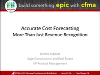 Accurate Project Cost Forecasting: More Than Just Revenue Recognition ...