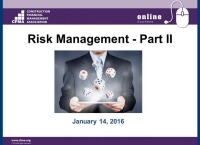 Risk Management - Day 2 - Construction Financial Management Association