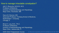 AGA Postgraduate Course: Breakout 01: How to manage intractable ...