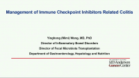 Patricia and Ralph Giannella Lecture: Update on Immune Checkpoint Inhibitor-Induced ...
