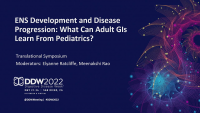 ENS Development and Disease Progression: What Can Adult GIs Learn From ...