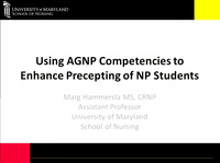 Using AGNP Competencies to Enhance Precepting of NP Students ...